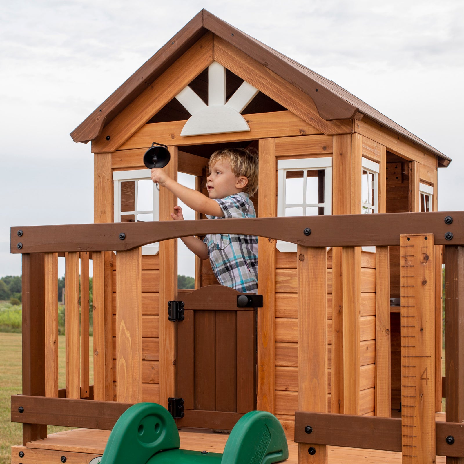 Echo Heights Elevated Wooden Playhouse