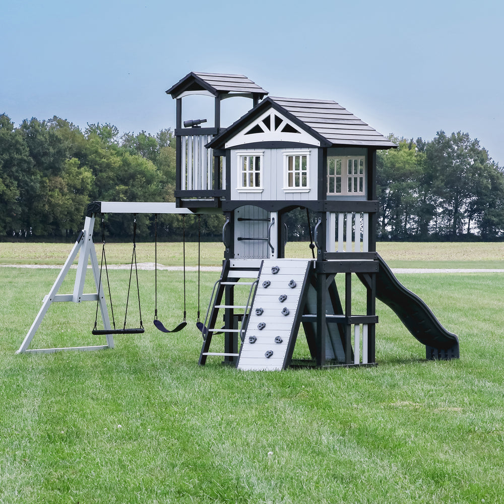 Whispering Point Outdoor Wooden Swing Set