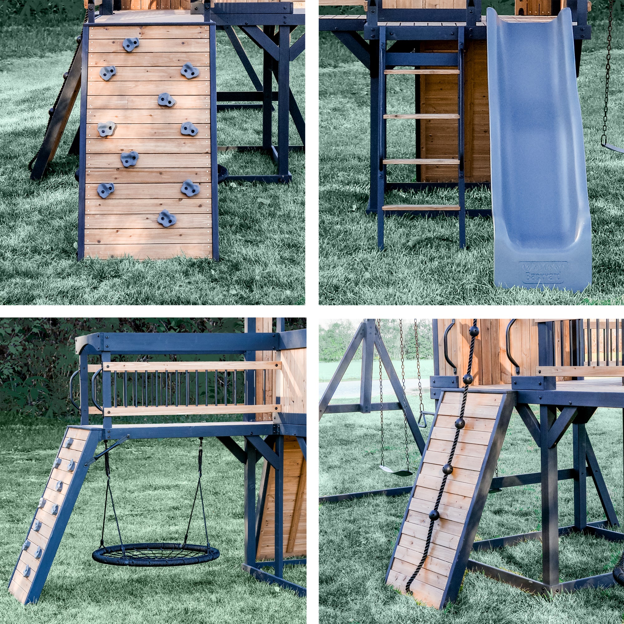 Timber Crossing Outdoor Wooden Swing Set
