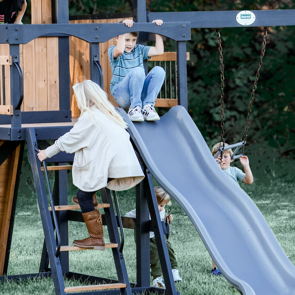 Timber Crossing Outdoor Wooden Swing Set