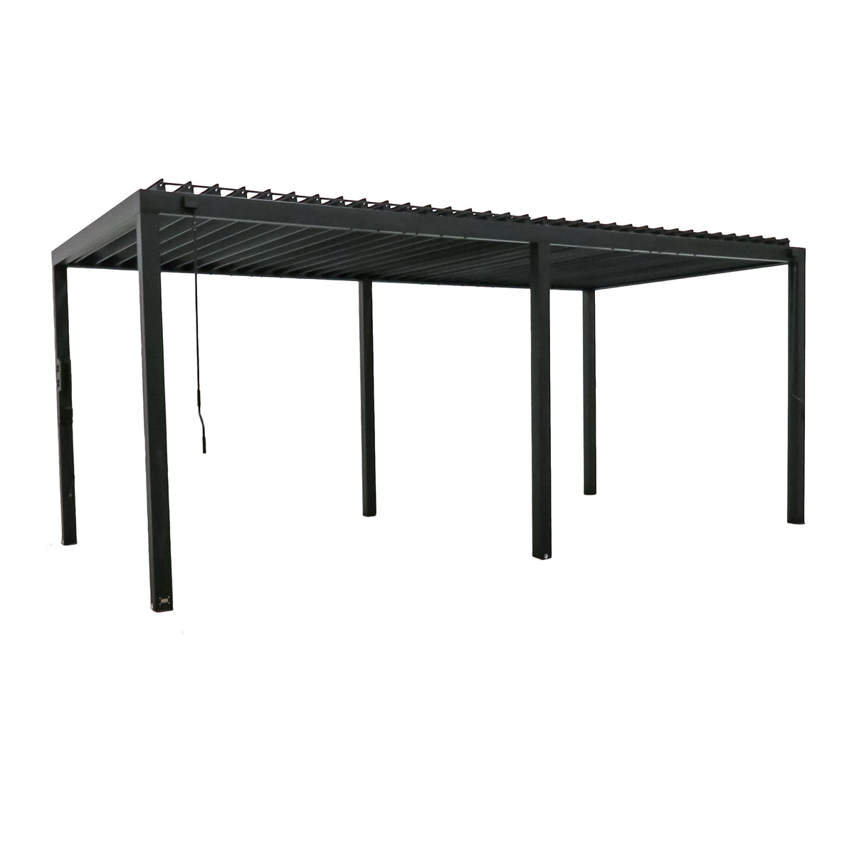 20x10 Sarasota Steel Louvered Pergola – Backyard Discovery