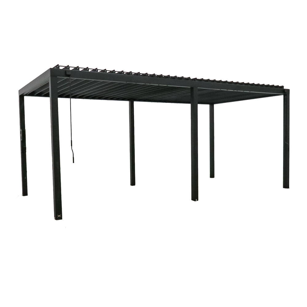 20x10 Sarasota Steel Louvered Pergola