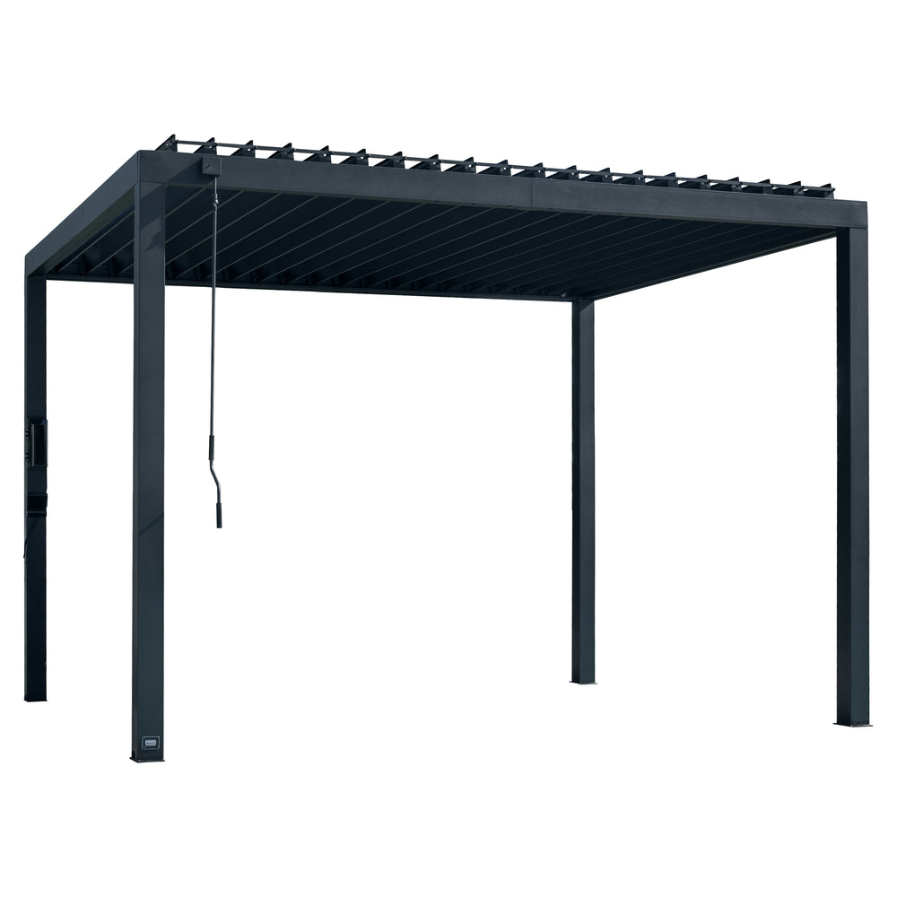 12x10 Sarasota Steel Louvered Pergola