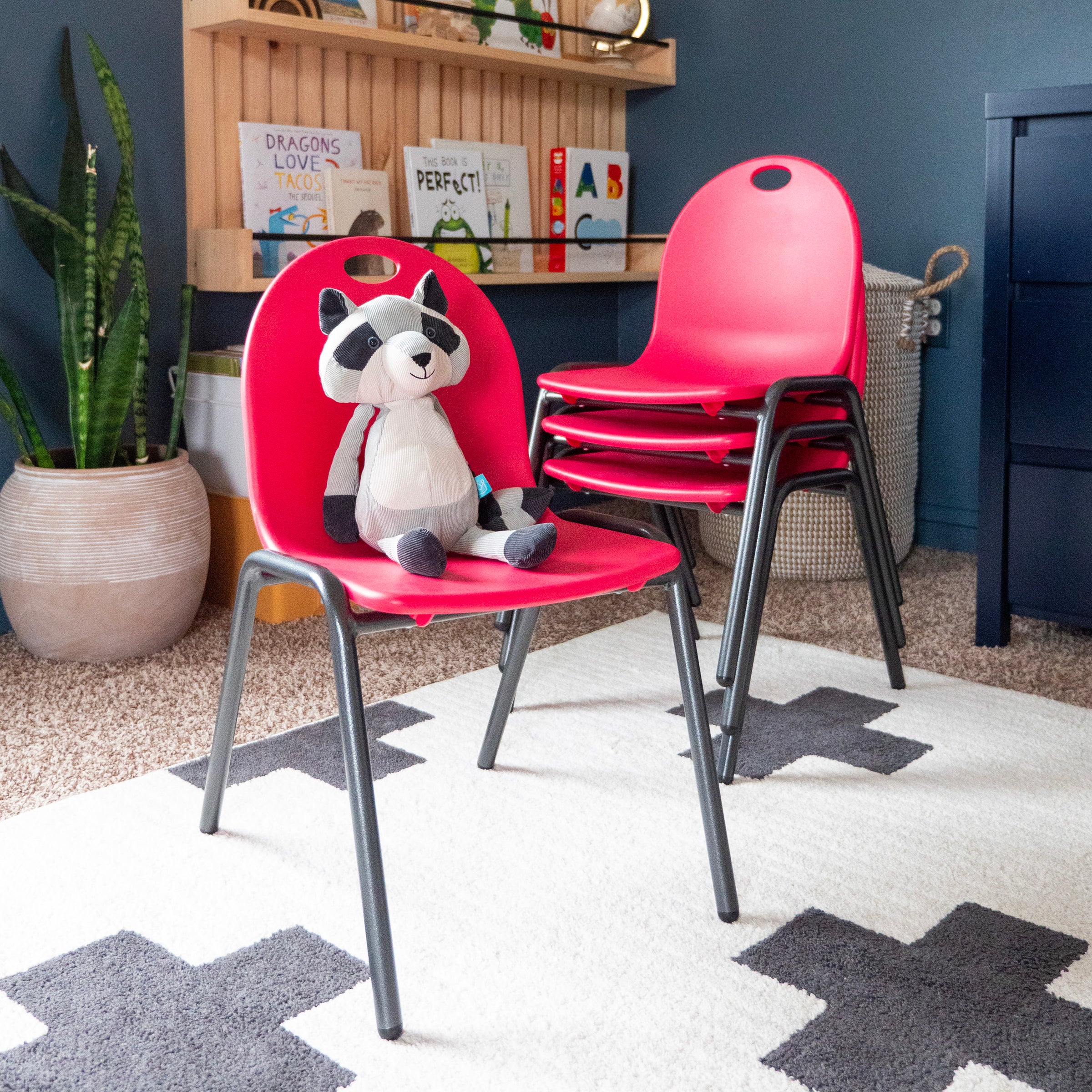 Kid's Stacking Chairs-4 Pack