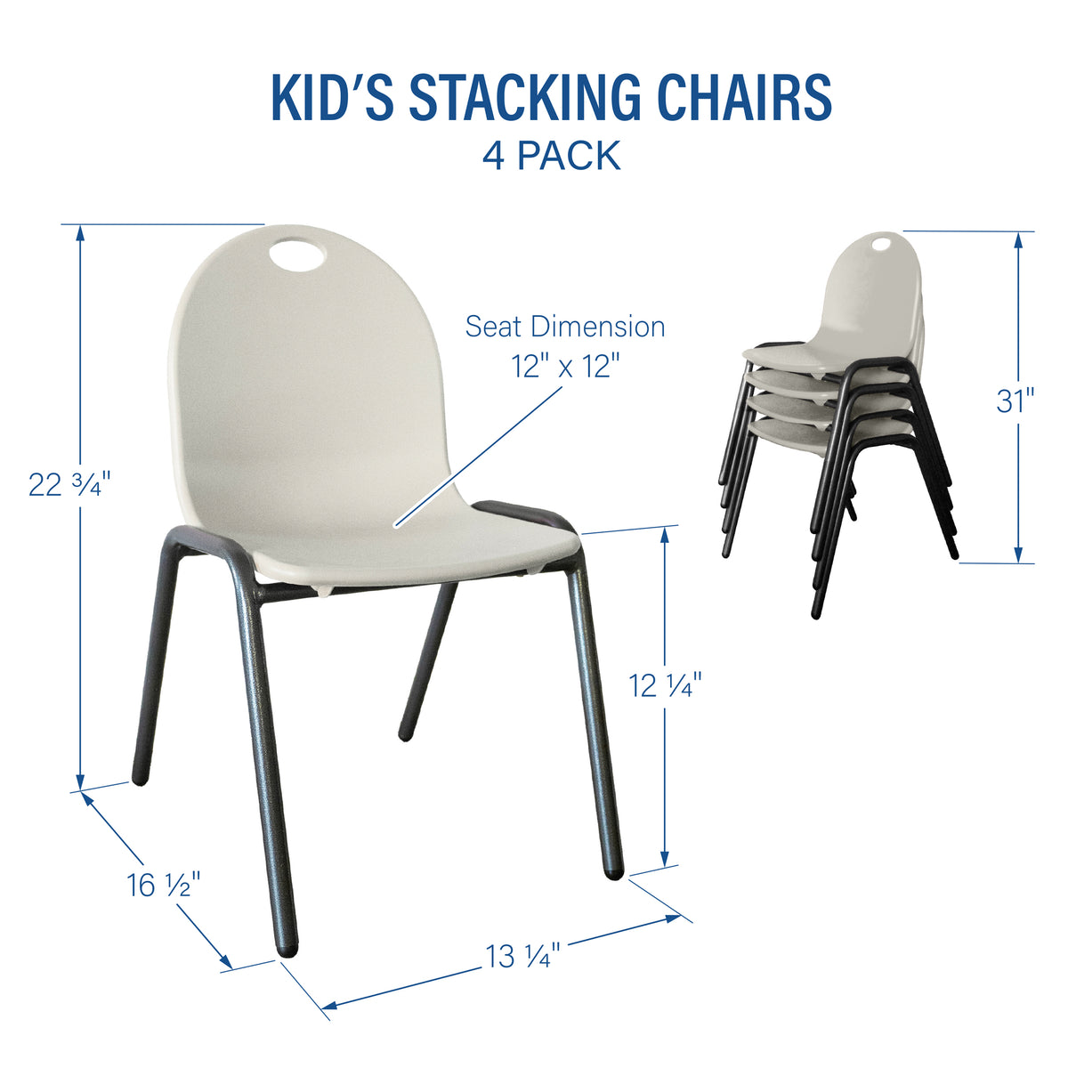 Kid's Stacking Chairs-4 Pack – Backyard Discovery