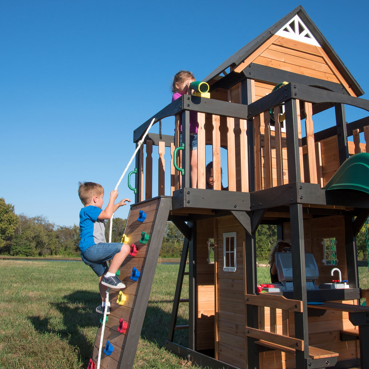 Canyon Creek Swing Set for Kids - Backyard Discovery