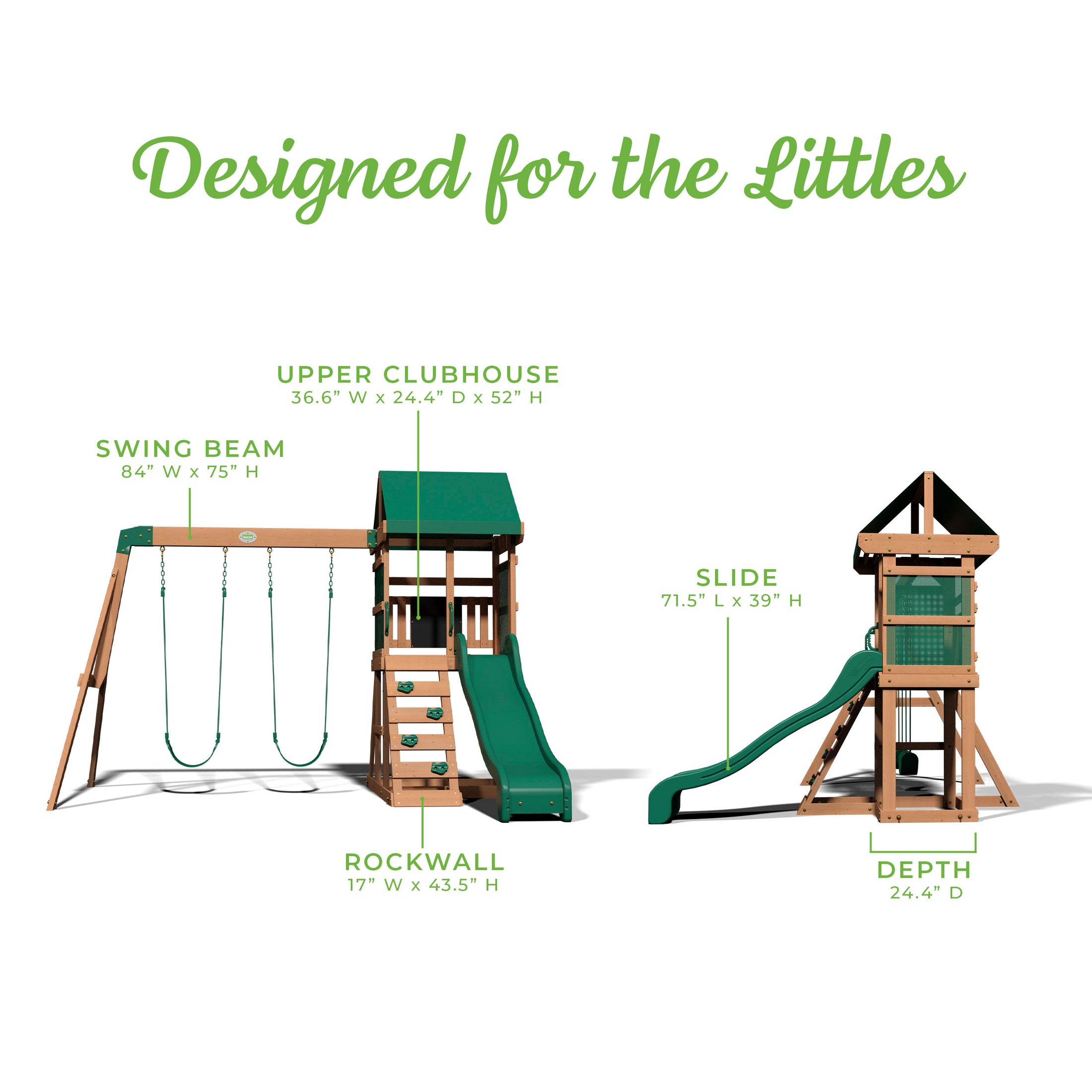 Buckley Hill Swing Set for Kids - Backyard Discovery