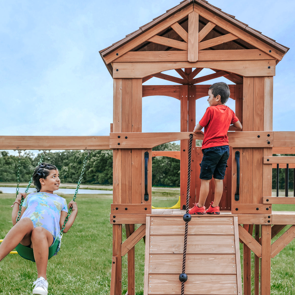 Sterling Point Swing Set – Backyard Discovery