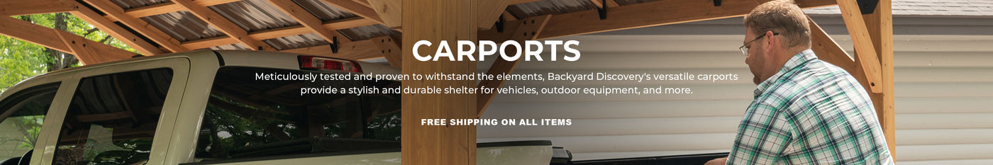 Wood & Metal Carports for Sale - Backyard Discovery