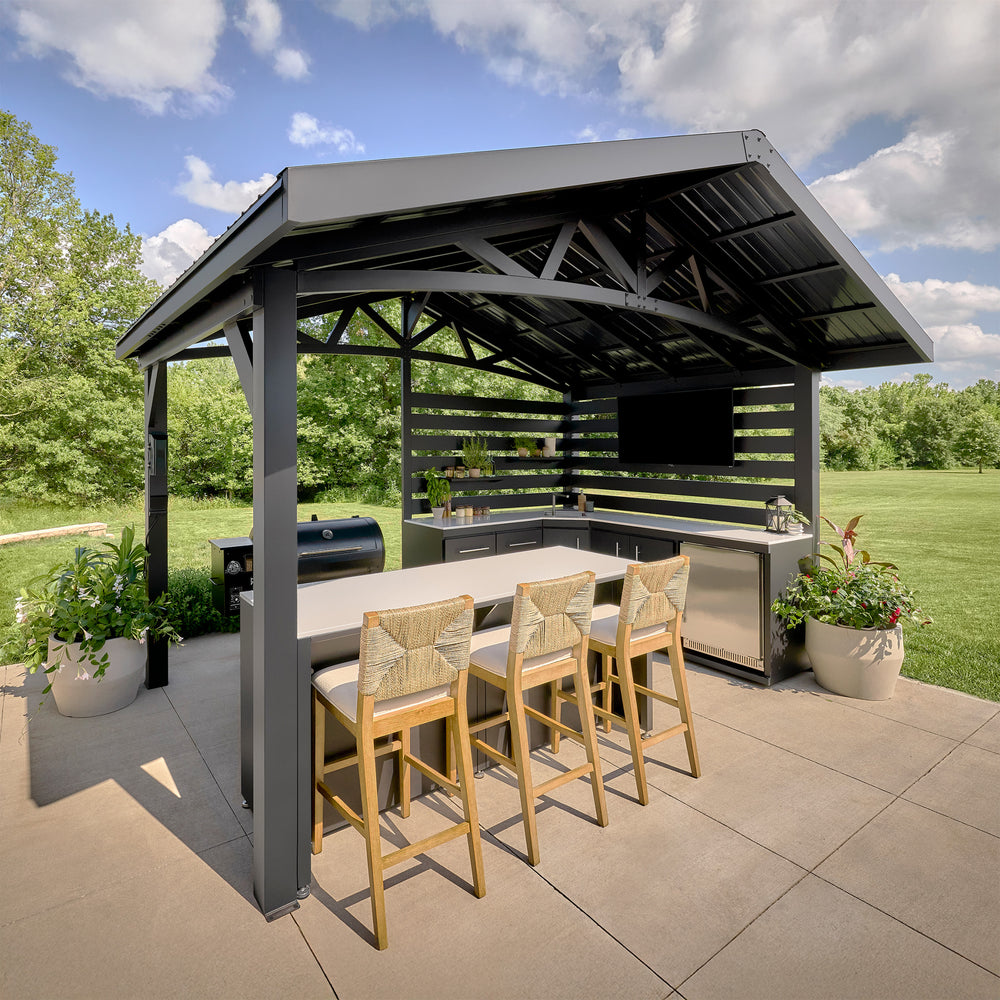 Langston Appliance-Ready Outdoor Kitchen with Refrigerator