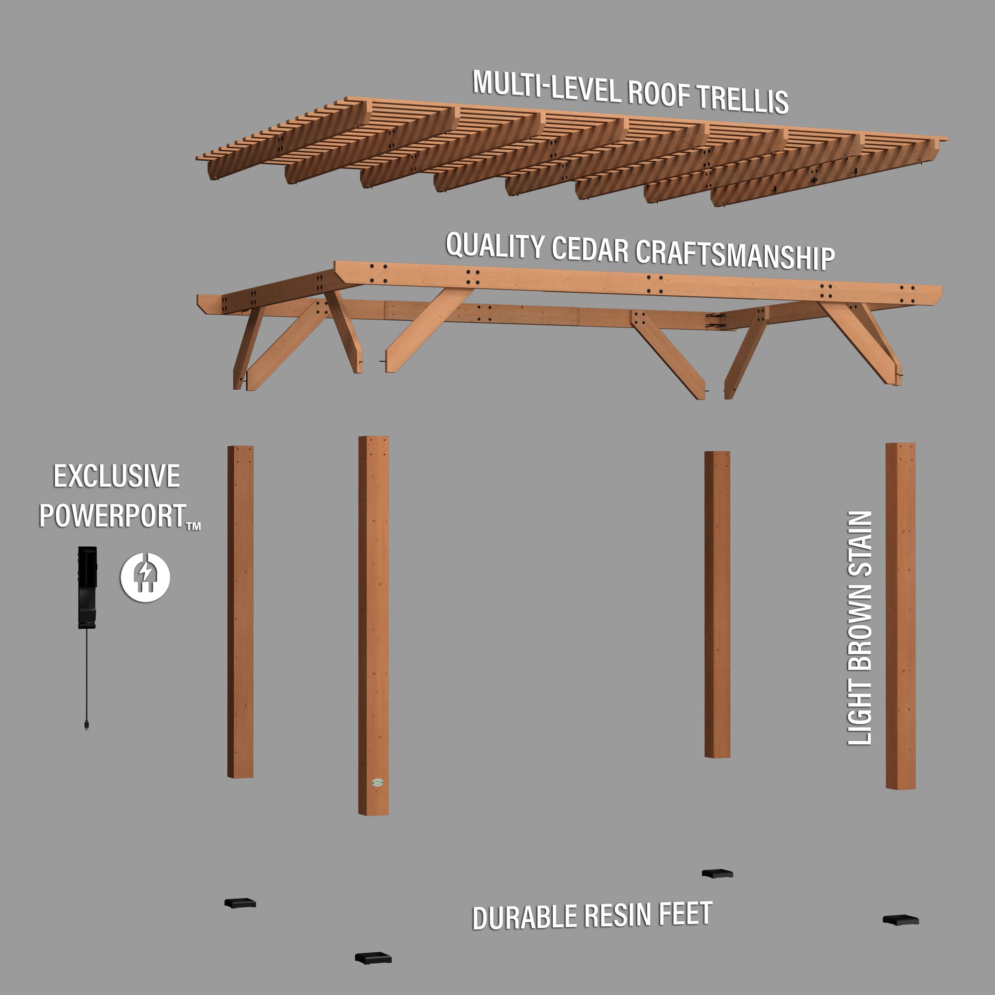 14x10 Delray Pergola