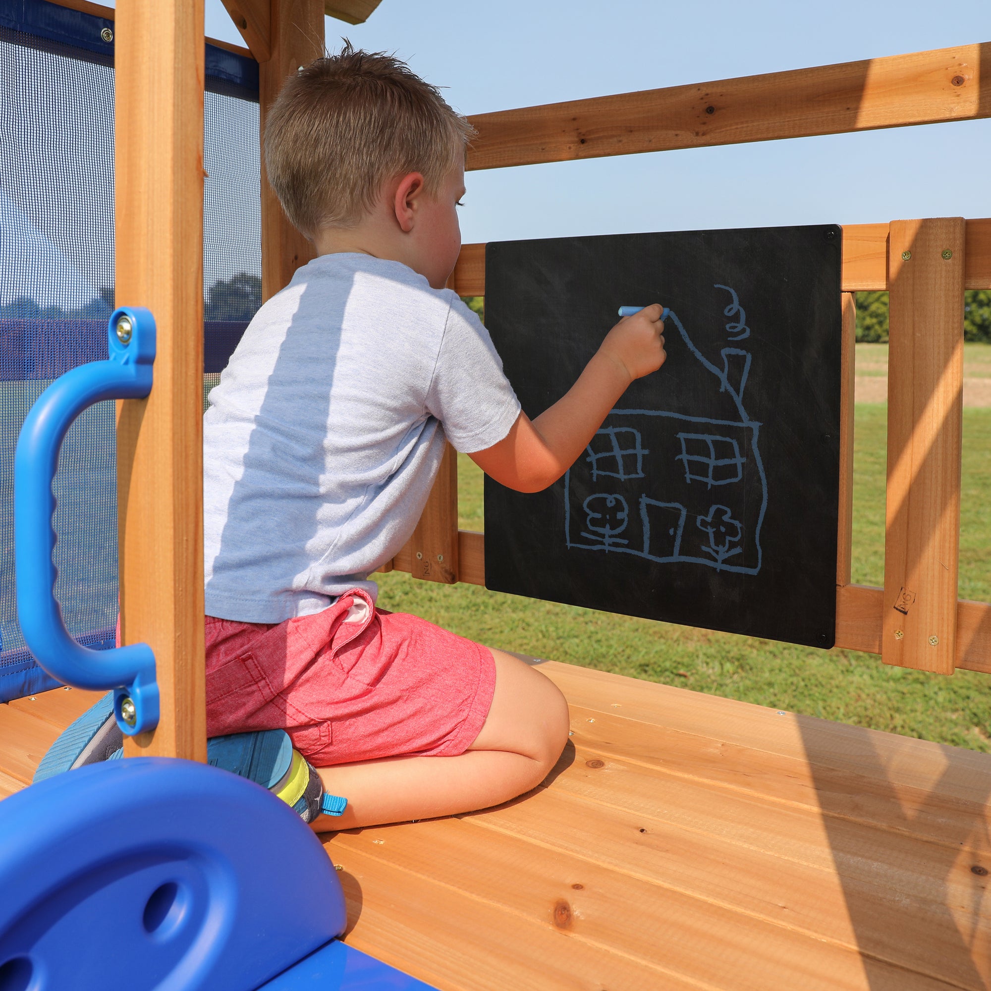 Bay Pointe Wooden Swing Set for Kids - Backyard Discovery