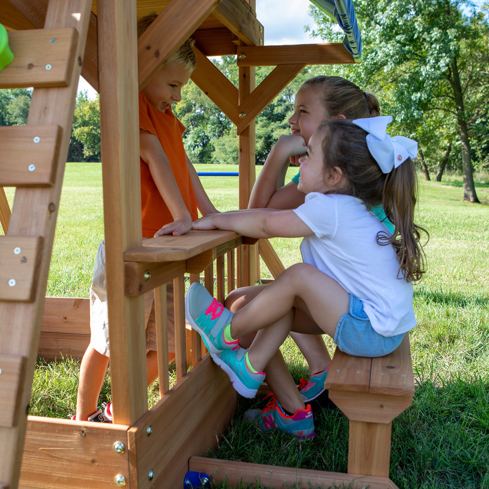 Beach Front Wooden Swing Set - Playsets | Backyard Discovery