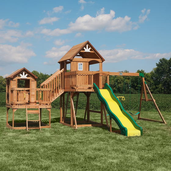 Mystic Tower Swing Set – Backyard Discovery