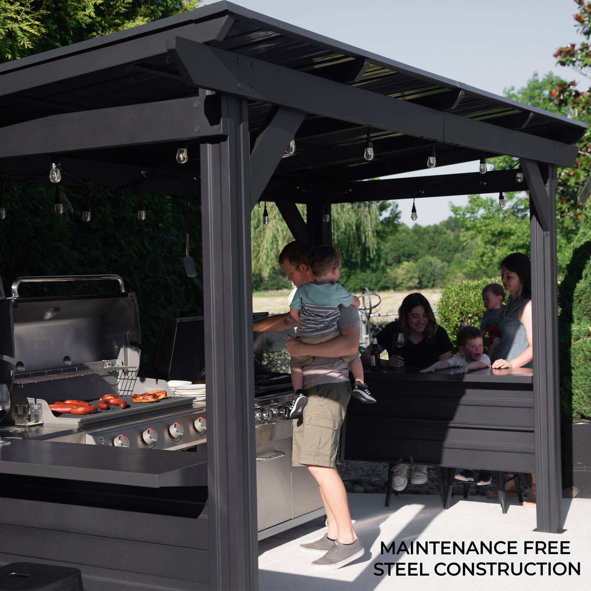 Rockport XL Steel Grill Gazebo – Backyard Discovery