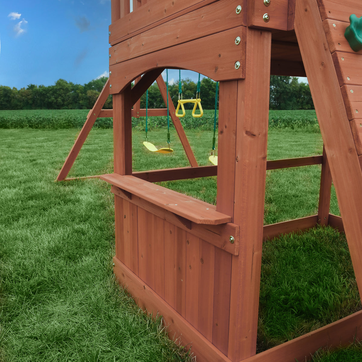 Atlantis Outdoor Wooden Swing Set - Backyard Discovery