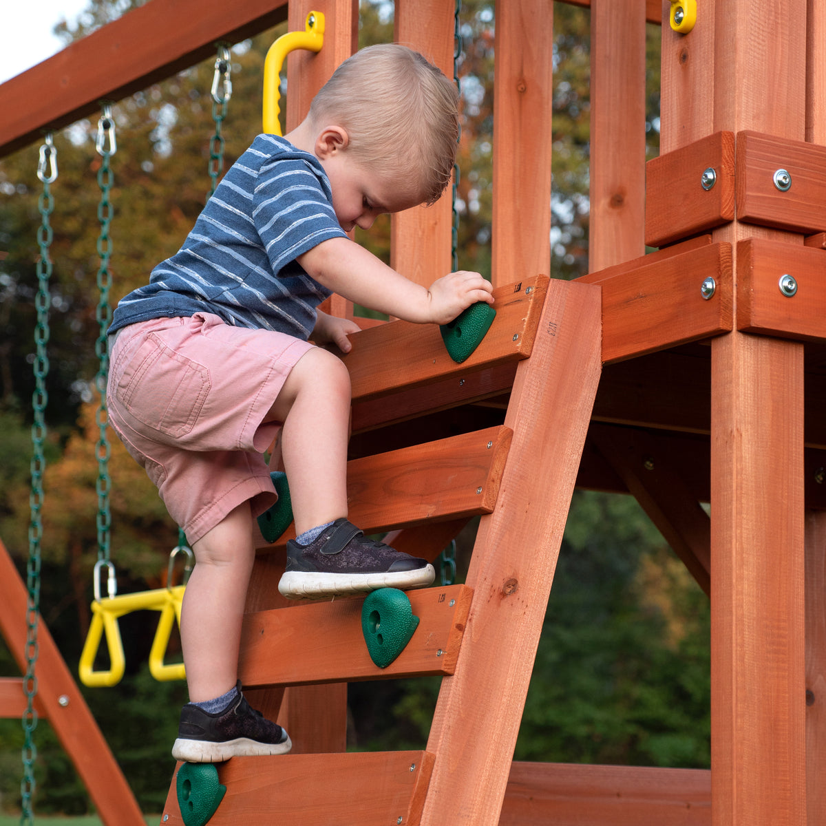 Tucson Wooden Swing Set for Kids - Backyard Discovery